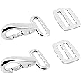 Amazon.com: Amadget 316 Stainless Steel Bimini Strap Snaps Hooks and ...