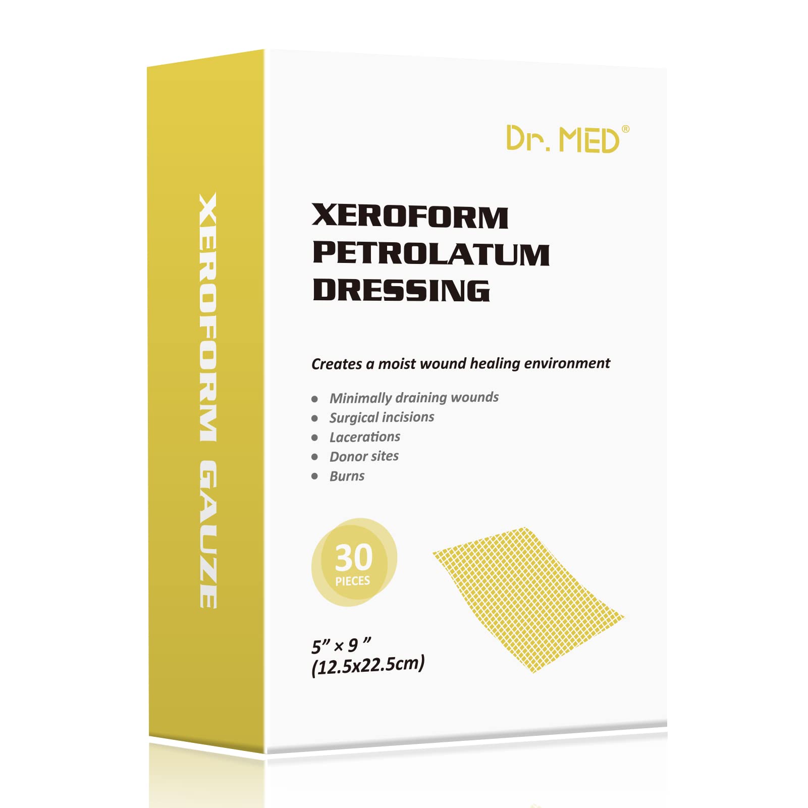 Mua Dr.Med Xeroform Petrolatum Dressing Patch, 5"x9"-30 Pcs/Box, Non ...