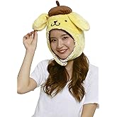 Amazon.com: Sanrio Pompompurin (Pom Pom Purin) Fluffy Kids Beanie Cap ...
