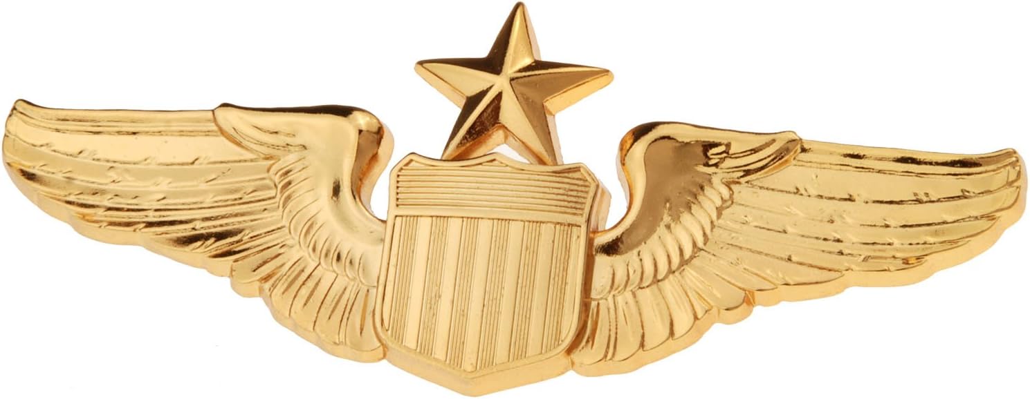 Generic USAF U.S. Air Force Senior Pilot Metal Wing Badge Insignia ...