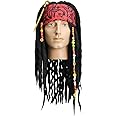 Amazon.com: GVLAQST Pirate Wig Dreadlock Braid Beads Hair Stick Jack ...