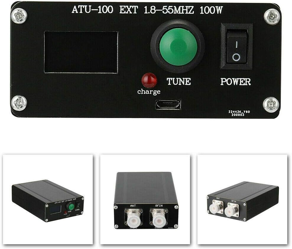 Automatic Antenna Tuner,ATU-100 EXT 1.8-55MHz 100W Shortwave Mini ...