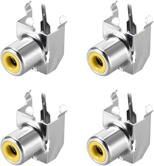 Amazon.com: Fielect PCB Mount AV Concentric Socket RCA Female Outlet ...