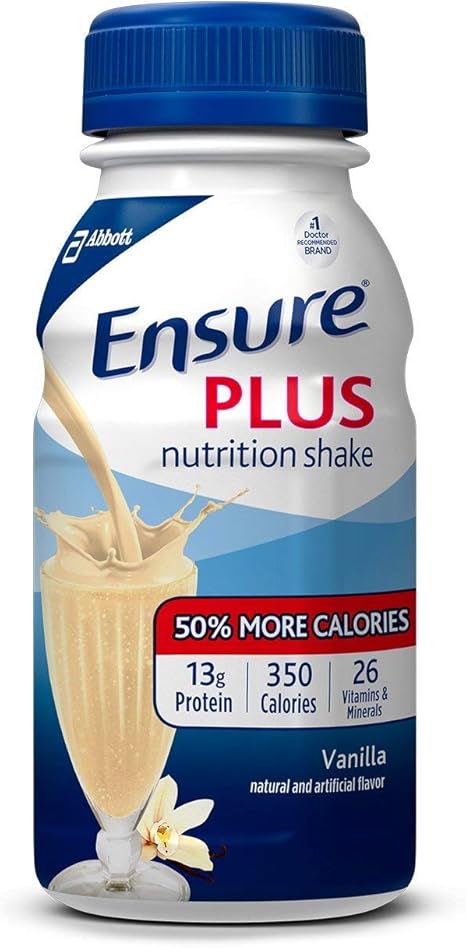 Ensure Plus Vanilla Shake - 24 X 8 Oz. Bottles: Amazon.co.uk: Health ...
