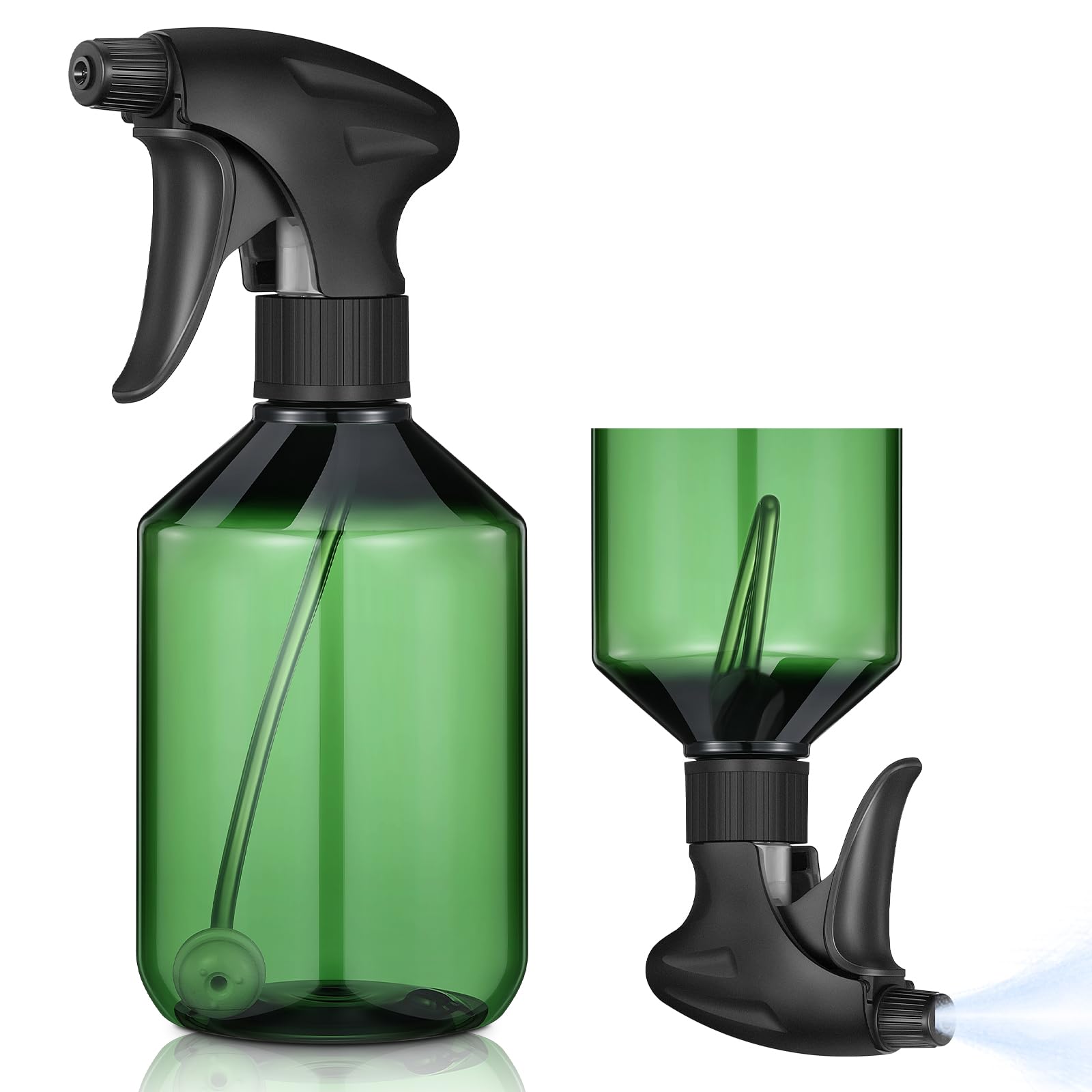 Baderke 2 PCS 360° Spray Bottle, 16 oz Upside Down Spray Bottles ...