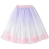 Amazon.com: BOOPH Girls Tulle Skirts A-line Mesh Skirt Long Tutu Skirts Dress for Toddler Girls ...