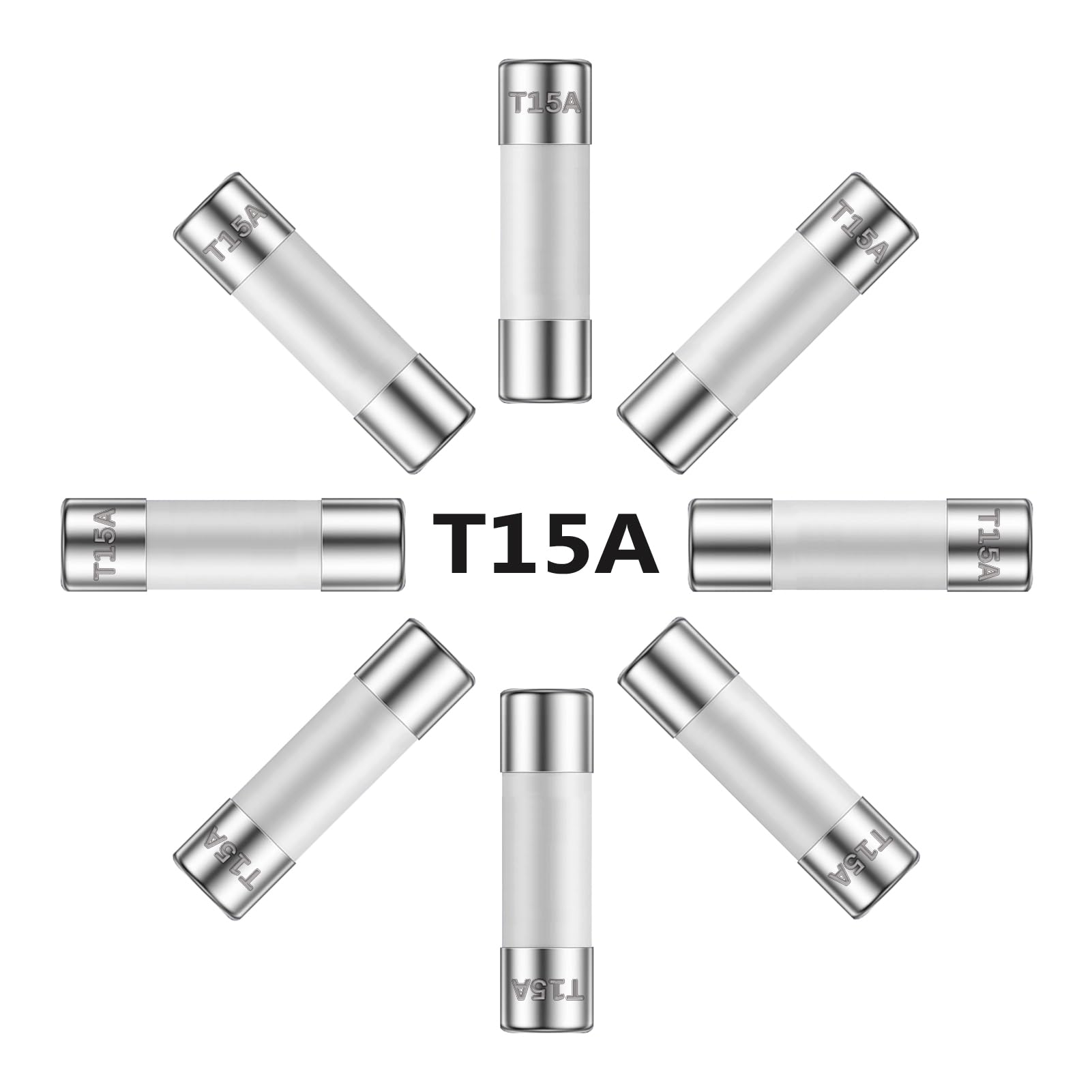 Mua 15A 250V 5x20MM Slow Blow Ceramic Fuses 15 Amp 250 Volt 0.2 x 0.78 Inch Time Delay Tube Fuse ...