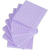 Amazon.com : Vanpad Lined Sticky Notes 4x4 Inches, Light Purple Pink ...