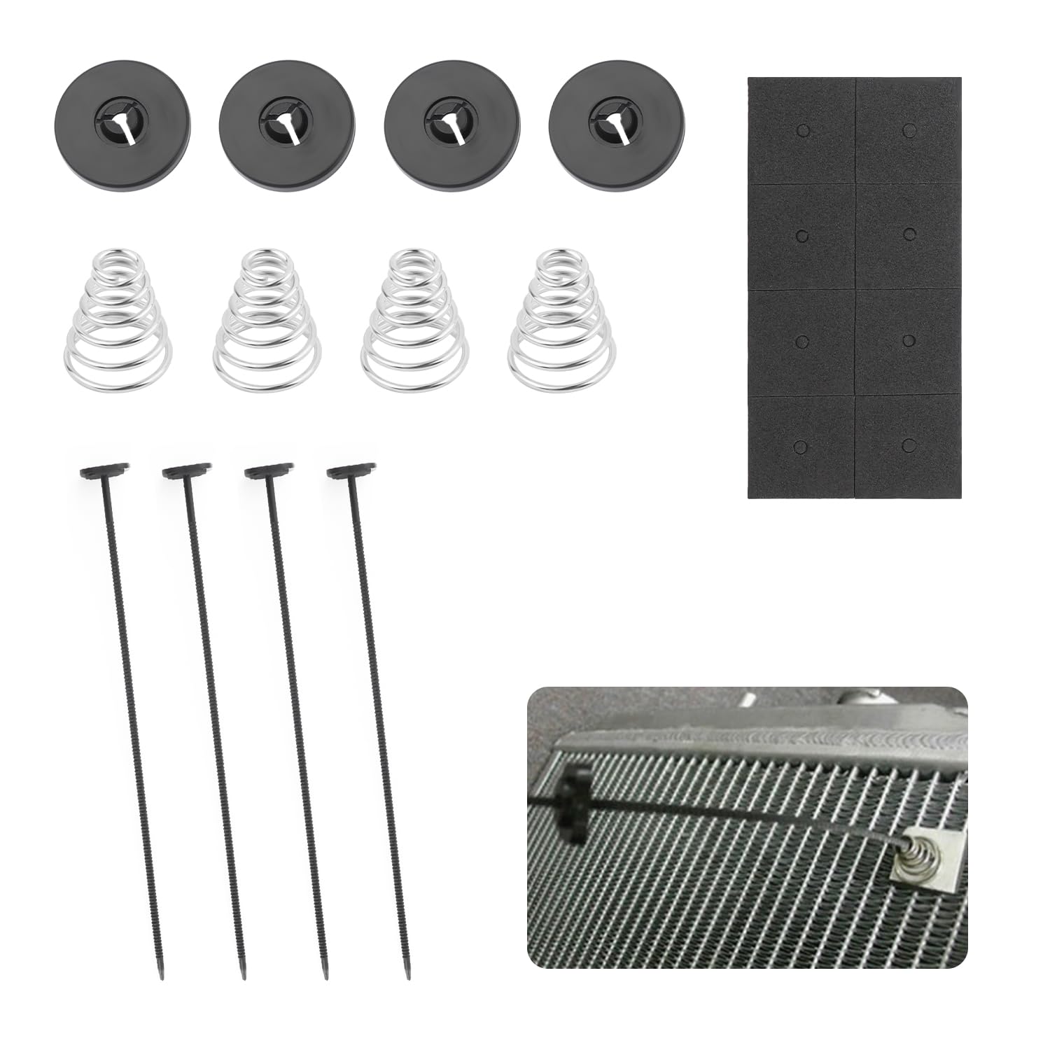 Mua Radiator Fan Zip Ties Mounting Kit,Electric Fan Mounting Kit for ...