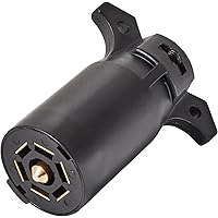 Amazon.com: QINGJIE 7 Way Female Trailer Connector, Heavy Duty 7 Pin ...