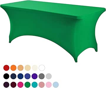 Amazon.com: Peomeise 6FT Spandex Table Cover Rectangular Stretch ...