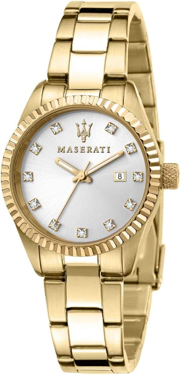 Maserati Stainless Steel, Yellow Gold PVD Women's Watch, COMPETIZIONE ...
