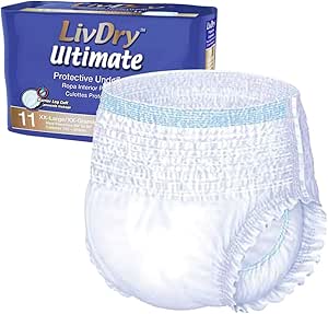 Amazon.com: LivDry Ultimate XXL Adult Incontinence Underwear, High ...