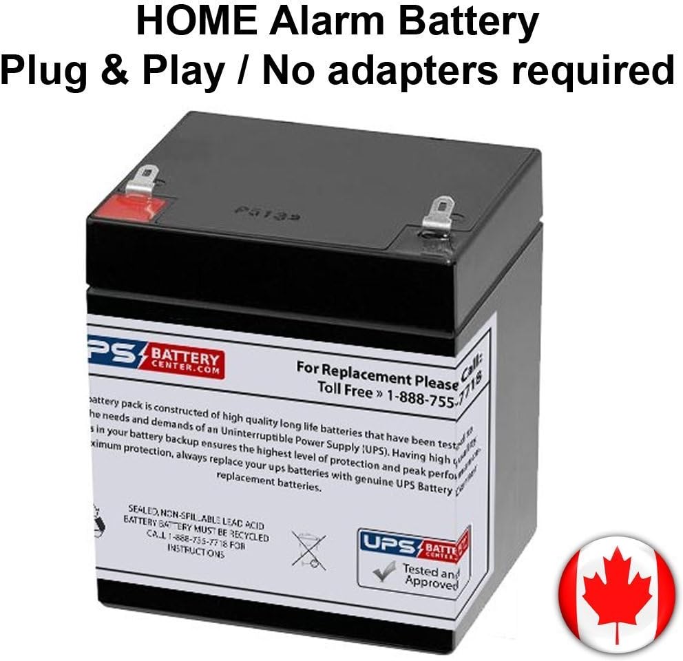 Amazon.com: CASIL CA1240 12V 4AH SLA Alarm Replacement Battery by ...