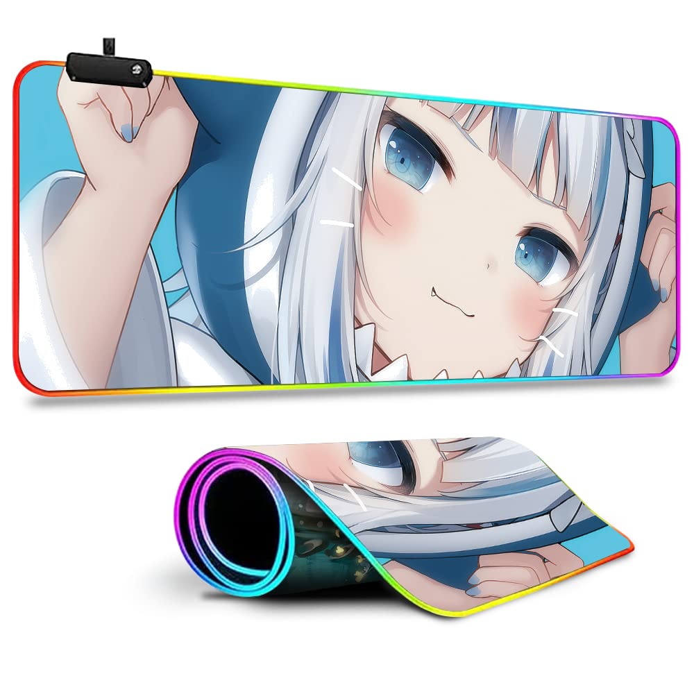 Mua Gawr Gura Extra Large Gaming Mouse Pads (RGB Gawr Gura) trên Amazon ...