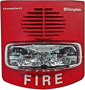 Simplex 4906-9127 - A/V M/C Non-Addressable Wall MT (Red): Buy Online ...