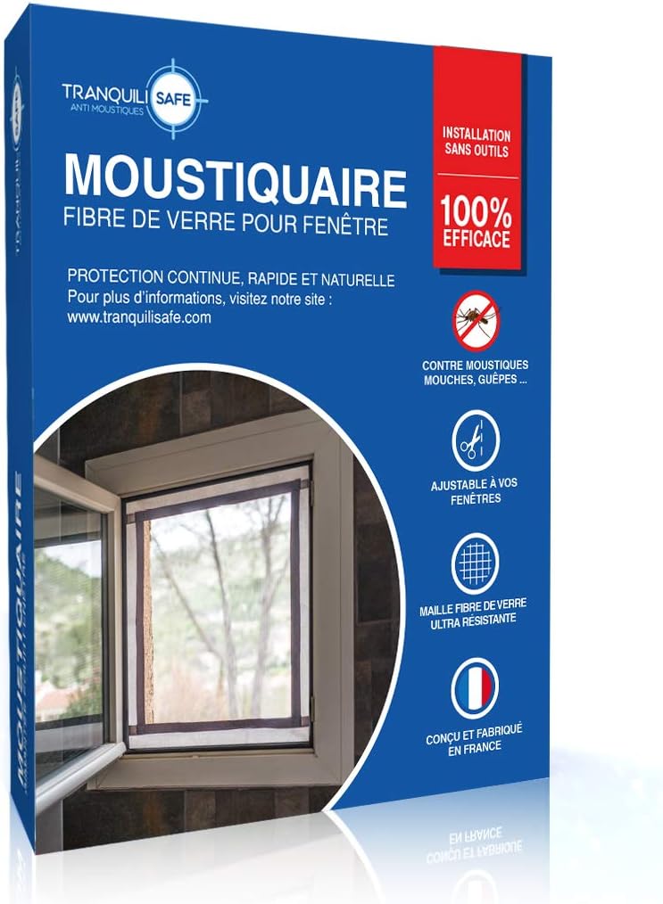 Tranquilisafe® Adjustable Magnetic Fibreglass Mosquito Net for Windows ...