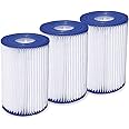 Amazon.com : Summer Waves Type A/C Pool Filter Cartridge - 3 Pack (3 ...