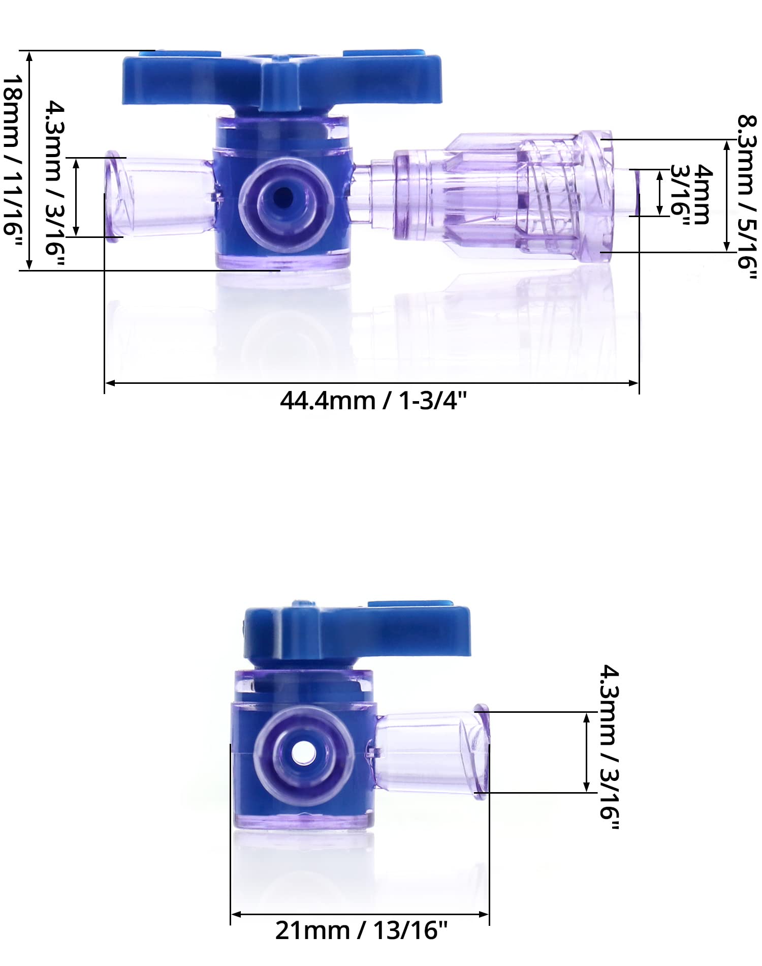 Mua QWORK 3-Way Stopcocks with Luer Connection, Medical Injection Stopcock, Sterile, 5 Pack trên ...