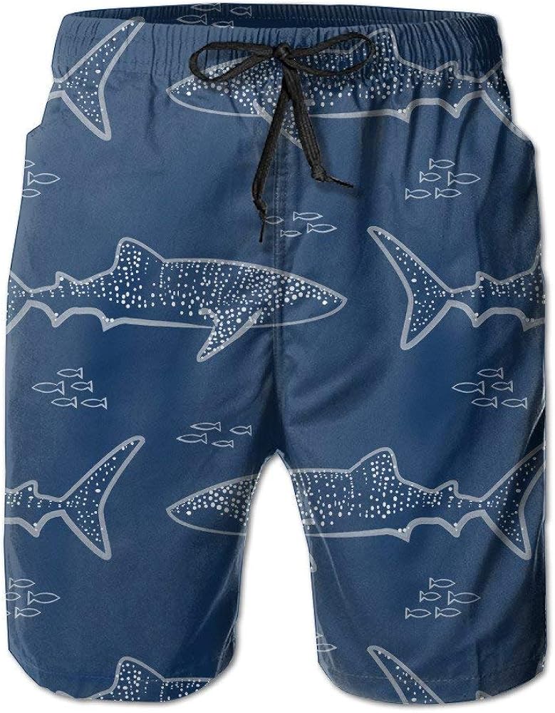 Amazon.com: Shark Art Men's Water Sports Beach Shorts White: Clothing