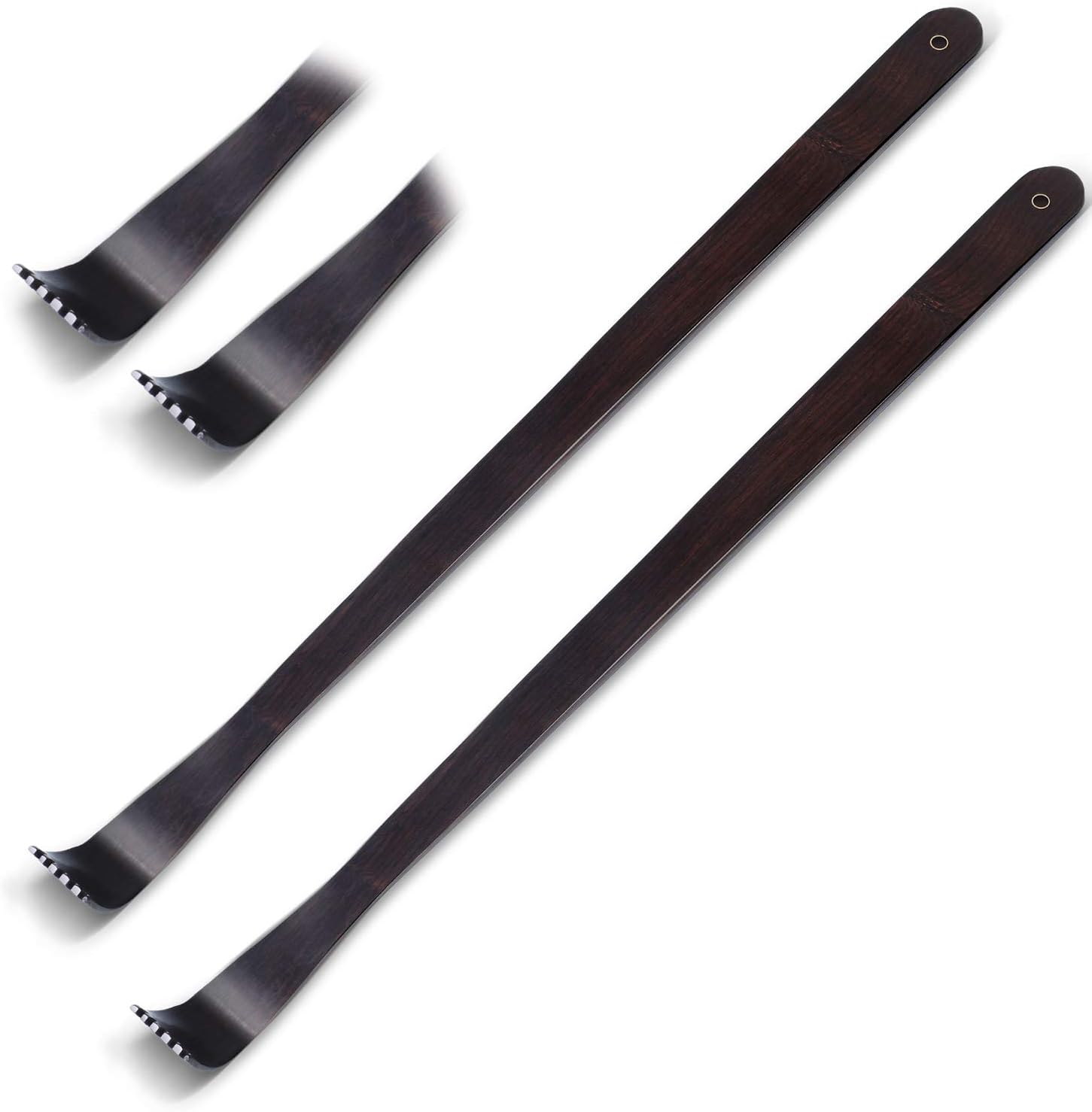 2 Pieces Wood Back Scratcher Wooden Body Relaxation Massager Long Back ...