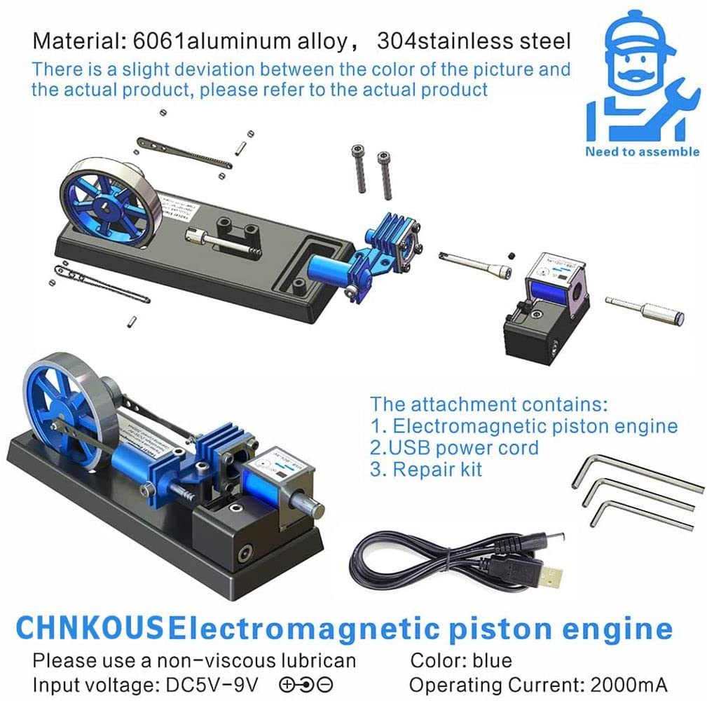 Mua Electromagnetic Pneumatic Engine Hot Air Stirling Engine Motor ...