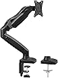 Dual Arm Monitor Mount - Adjustable Gas Spring Desk Mount VESA Bracket ...