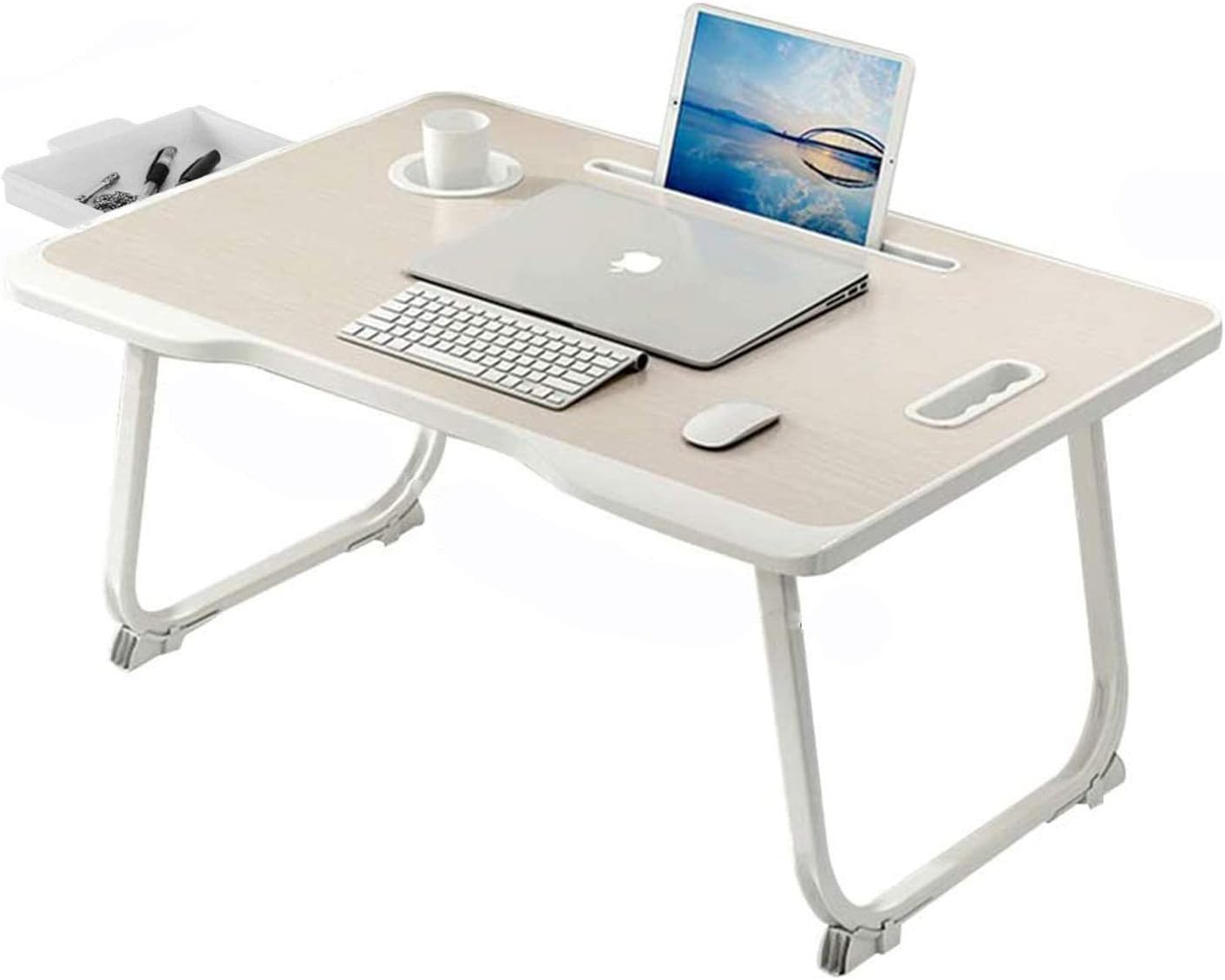 Upgraded Foldable Laptop Table& Portable Laptop Desk &Adjustable Lap ...