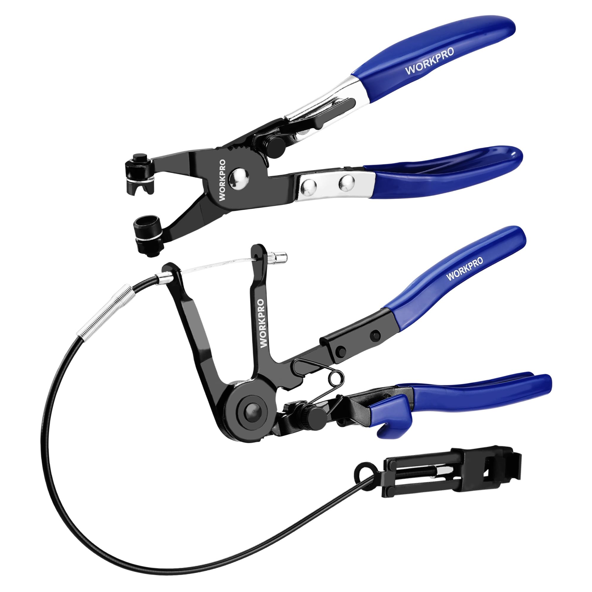 WORKPRO 2-Piece Hose Clamp Pliers Set, 27" Flexible Hose Clamp Plier ...