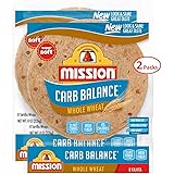 Amazon.com: Mission Carb Balance Soft Taco Whole Wheat Tortillas, Low ...