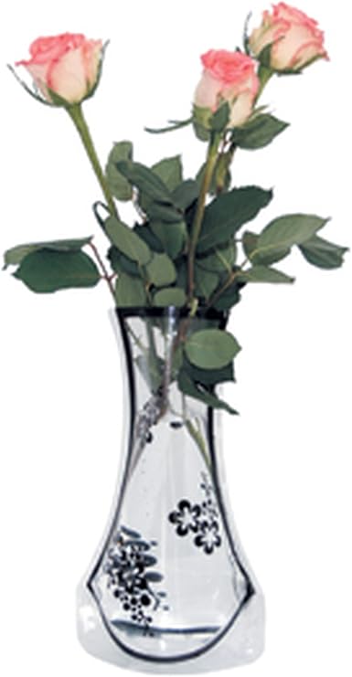 Rotix 10 x Collapsible Flower Vase Made Of Clear Plastic Folding Vase ...