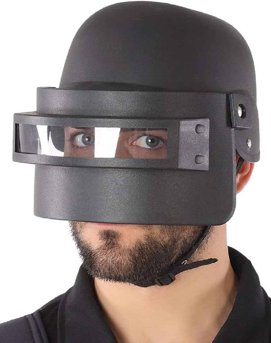 Adults Mens Ladies Black SWAT Riot Police Hat Helmet Emergence Services ...