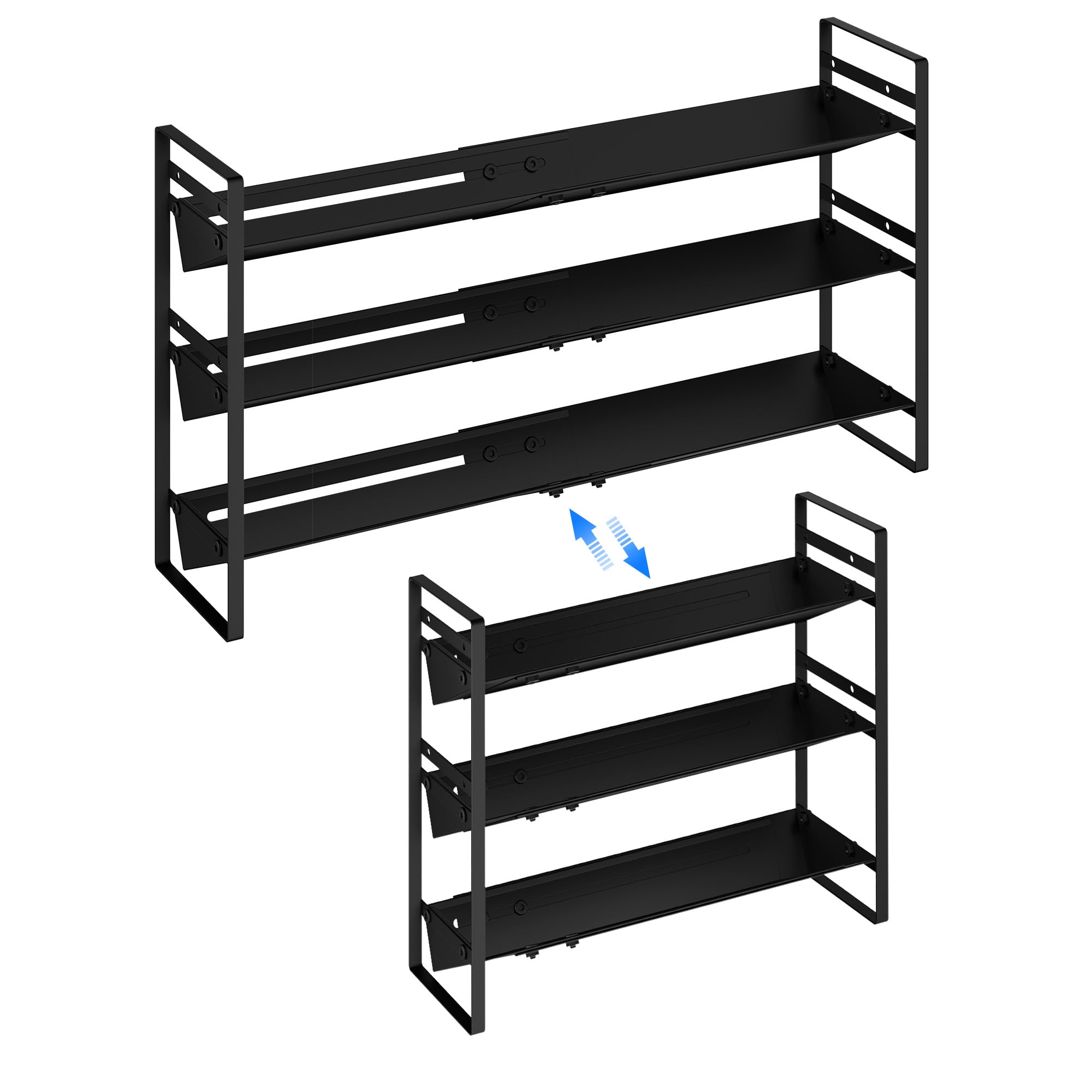 Dmticoasis Expandable Spice Rack for Cabinet, 3 Tier-1 Pack Spice ...