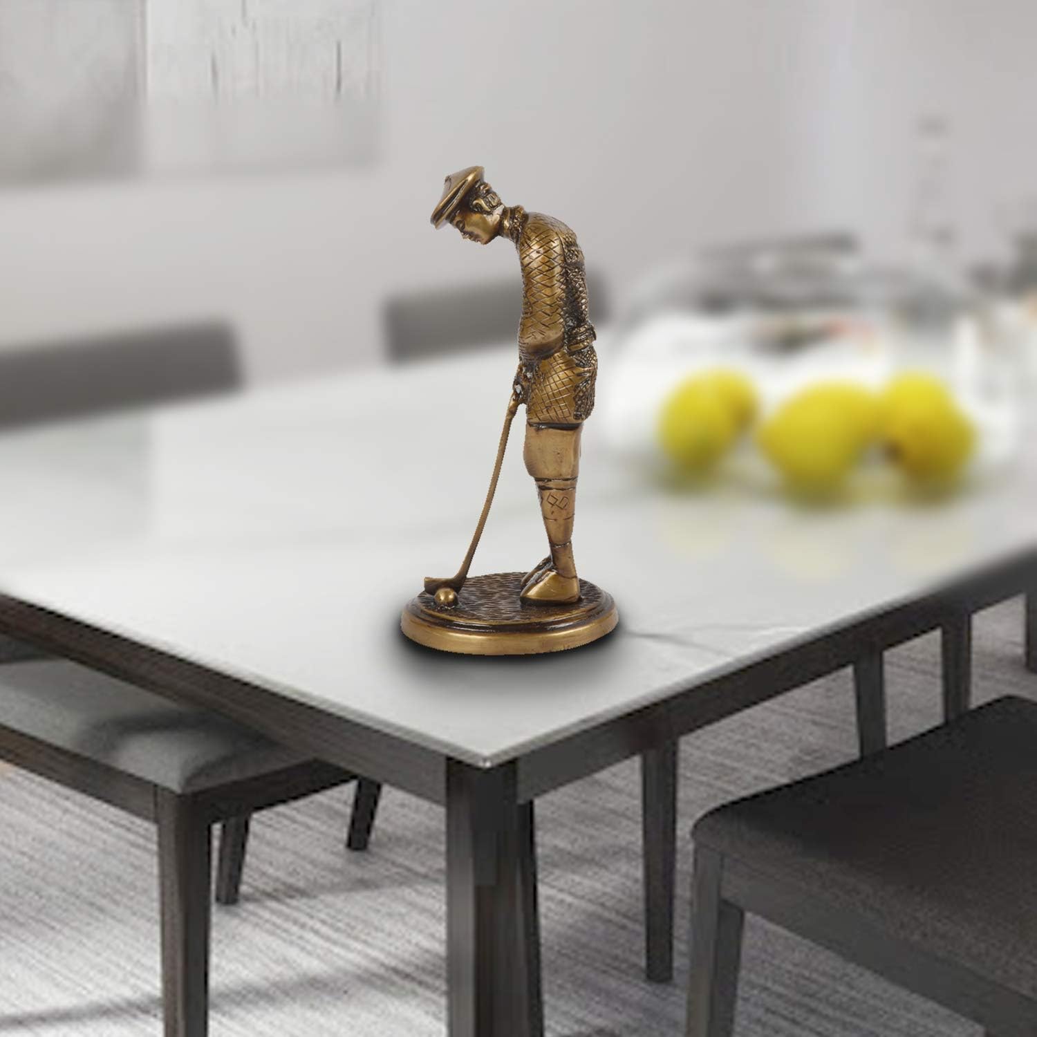 Buy Artvarko Brass Golf Figurine Sculpture Golfer Golf Game Trophy Home Showpiece Figurine Idol ...