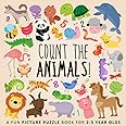 Count the Animals!: A Fun Picture Puzzle Book for 2-5 Year Olds ...