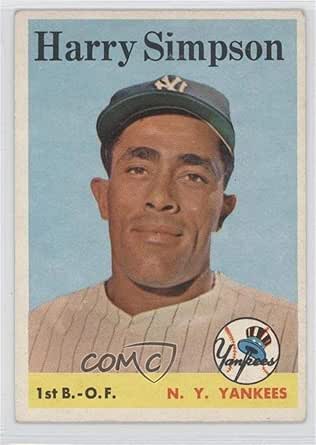 Amazon.com: Harry Simpson (Baseball Card) 1958 Topps - [Base] #299 ...