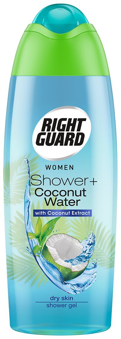 Right Guard Women Shower and Coconut Water Dry Skin Gel 250 ml - Pack ...