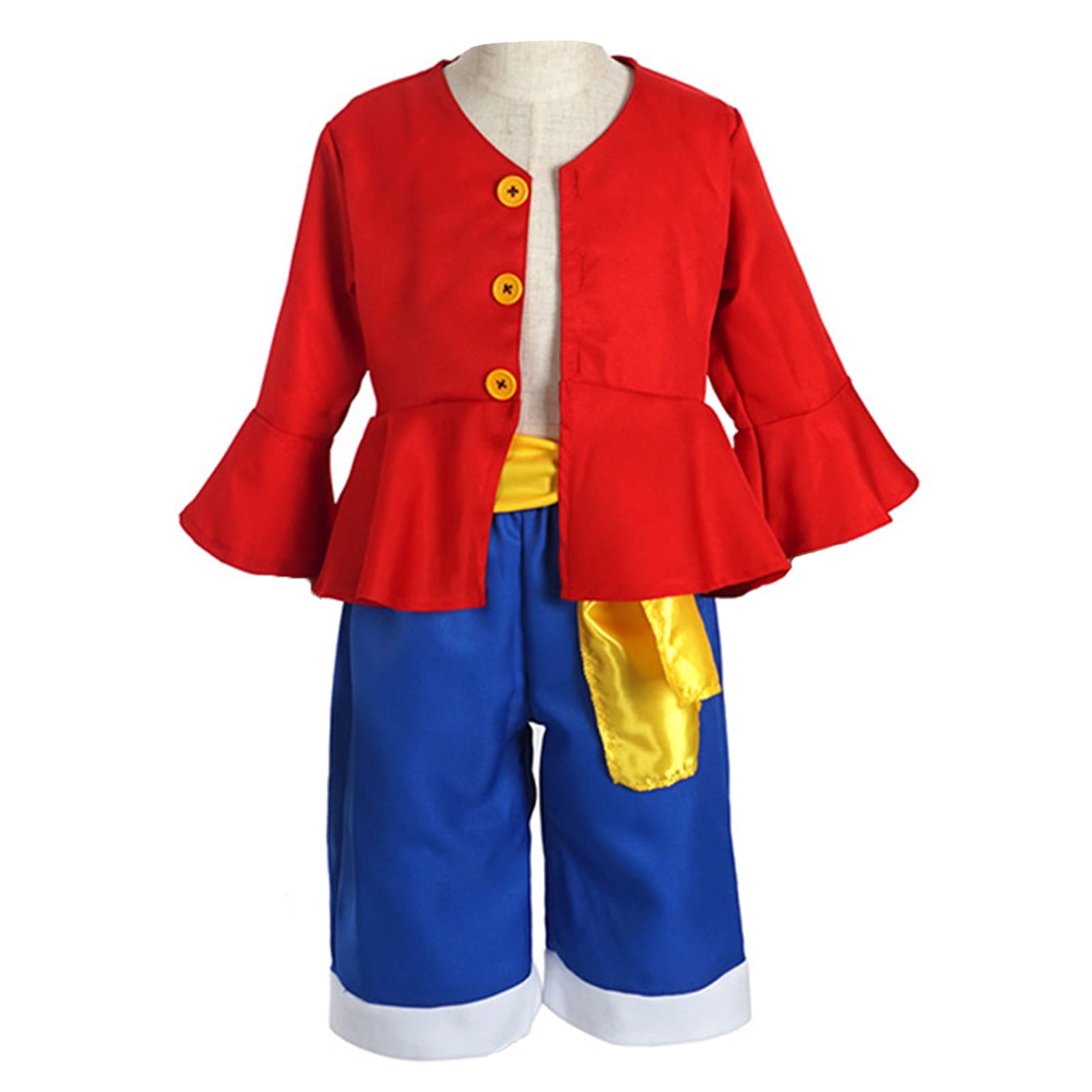 Mua BAKUGOU Monkey D Luffy Costume Kids Luffy Red Shirt Cosplay Wano ...
