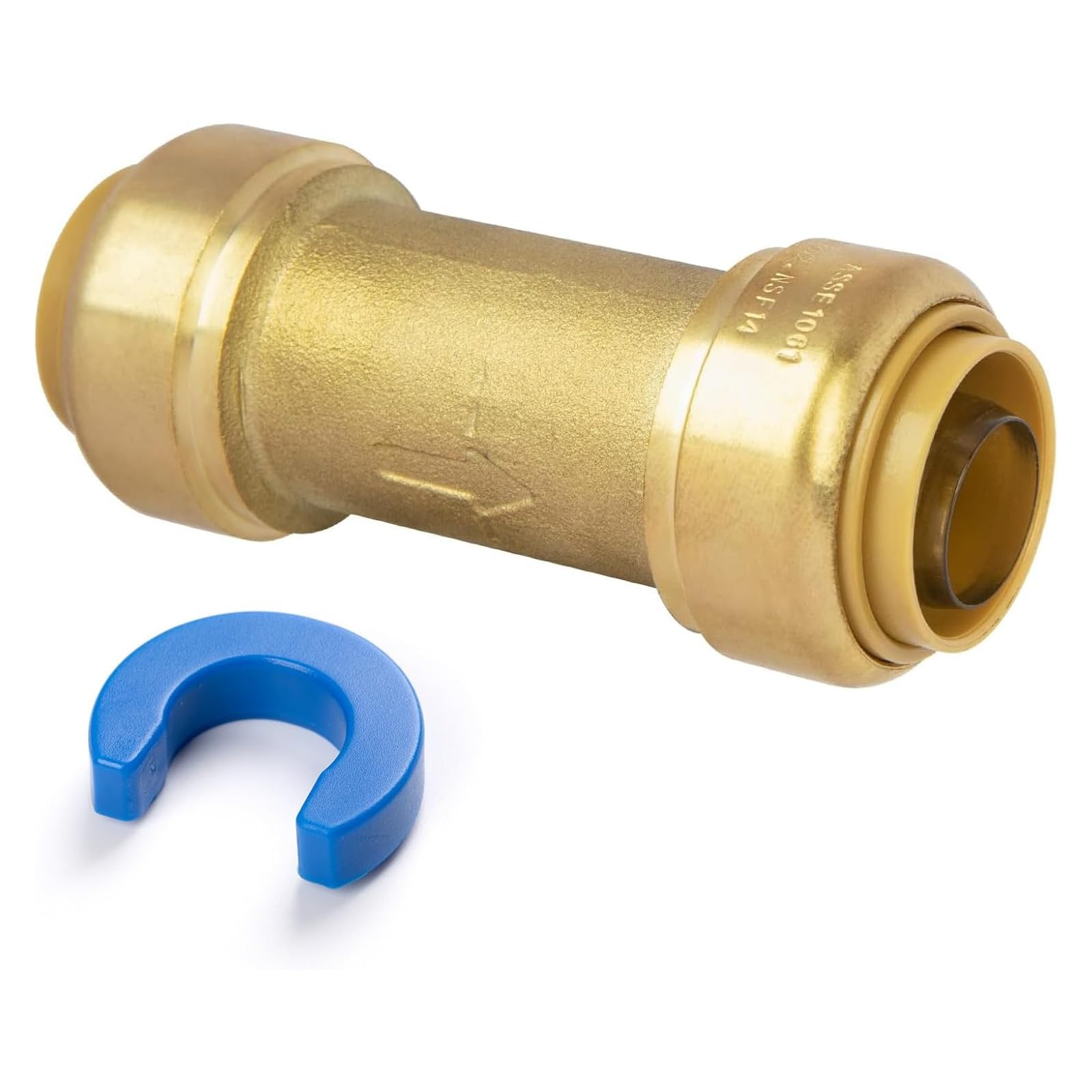 JUWO 1/2" Push to Connect Check Valve for PEX, Copper, CPVC Pipe, Brass ...