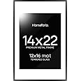 Amazon.com - Homeforia 14x22 Picture Frame Black, High End Metal 14 x ...