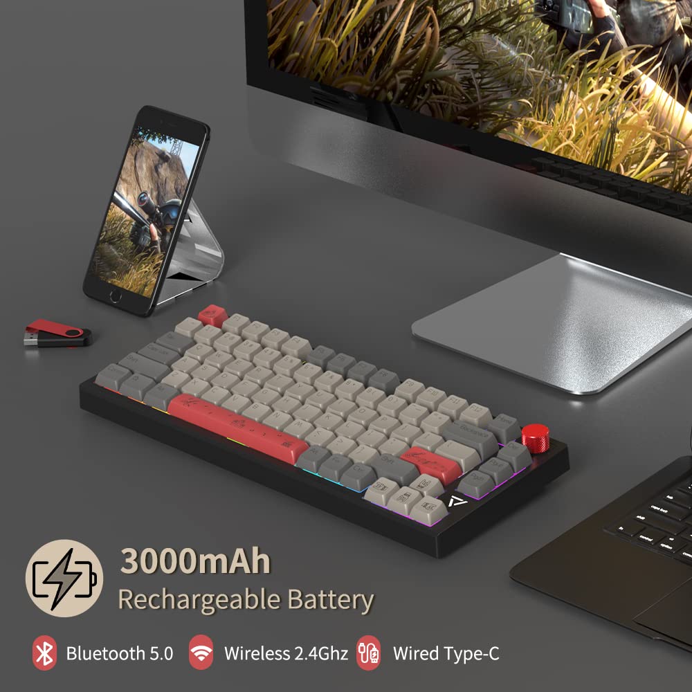Mua NACODEX 75% Gasket Mount Keyboard | MDA Profile Rock Music Theme ...