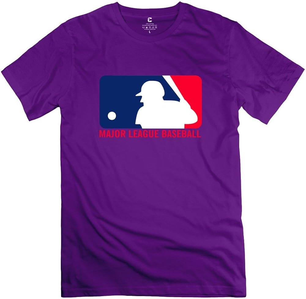 Amazon Men Major League Baseball Custom 100 Cotton Purple T amazon-men-major-league-baseball-custom-100-cotton-purple-t