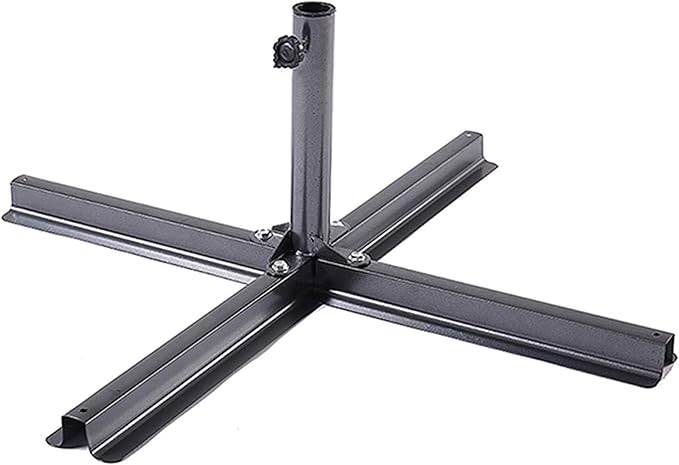 90cm/3ft Metal Stand Patio Umbrella Base,Cross Base,Garden Parasol Base ...
