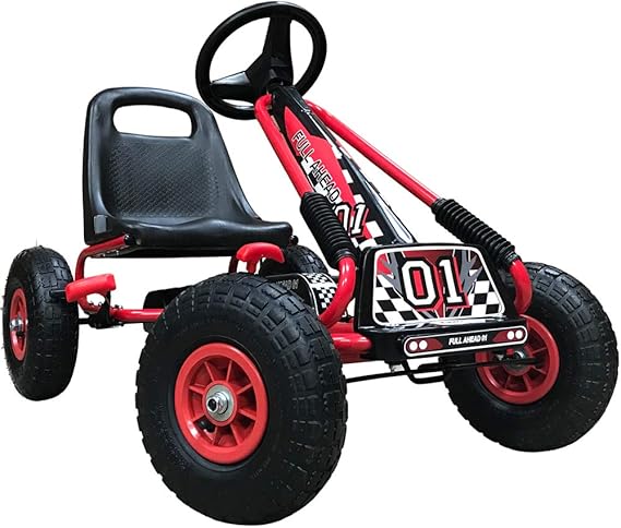 Kiddo, Go-Kart a pedali per bambini, con sedile regolabile, pneumatici ...