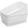 Amazon.com: MaxGear Organization and Storage 3 Packs, Plastic Bins ...