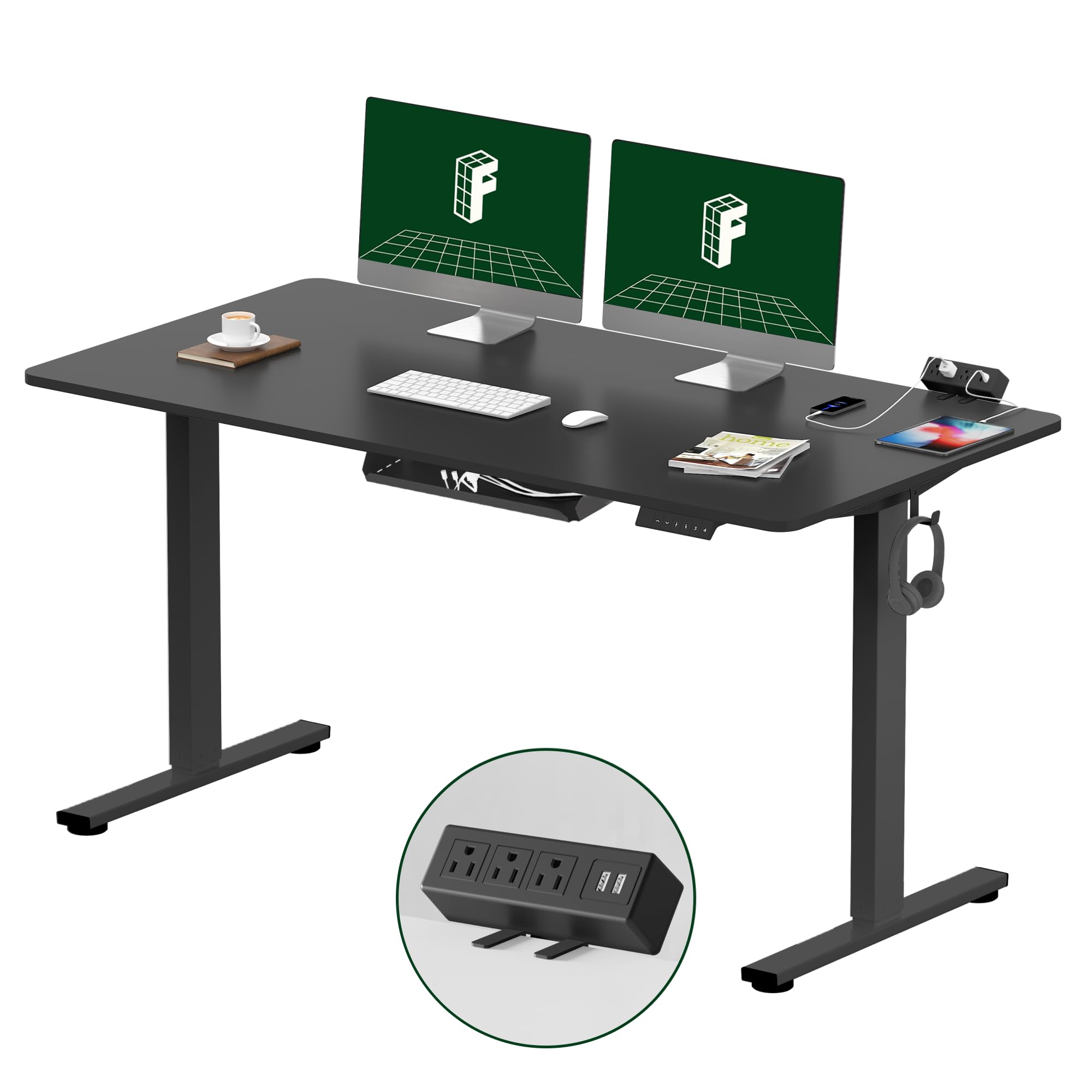Mua FLEXISPOT EN2 Whole-Piece Standing Desk with Clamp Power Strip, 55 ...