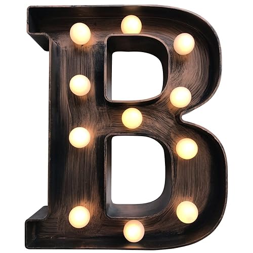 Vintage Illuminated Carnival Lights - A-Z - Choice of Alphabet Letters ...
