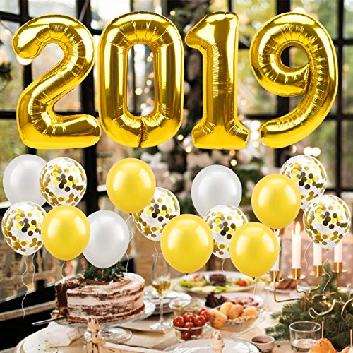 Gold 2019 Balloon, Large 40Inch, Graduation Party Balloons Decorations ...