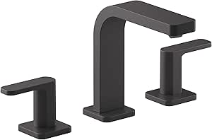 Kohler K-23484-4-BL Parallel Bathroom Sink Faucet, Matte Black ...