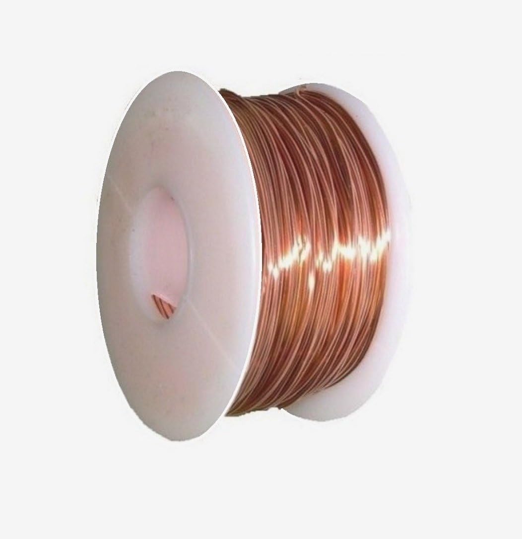 Amazon.com: Solid Bare Copper Round Wire 1/2 Lb Spool (12 Ga / 25 Ft)